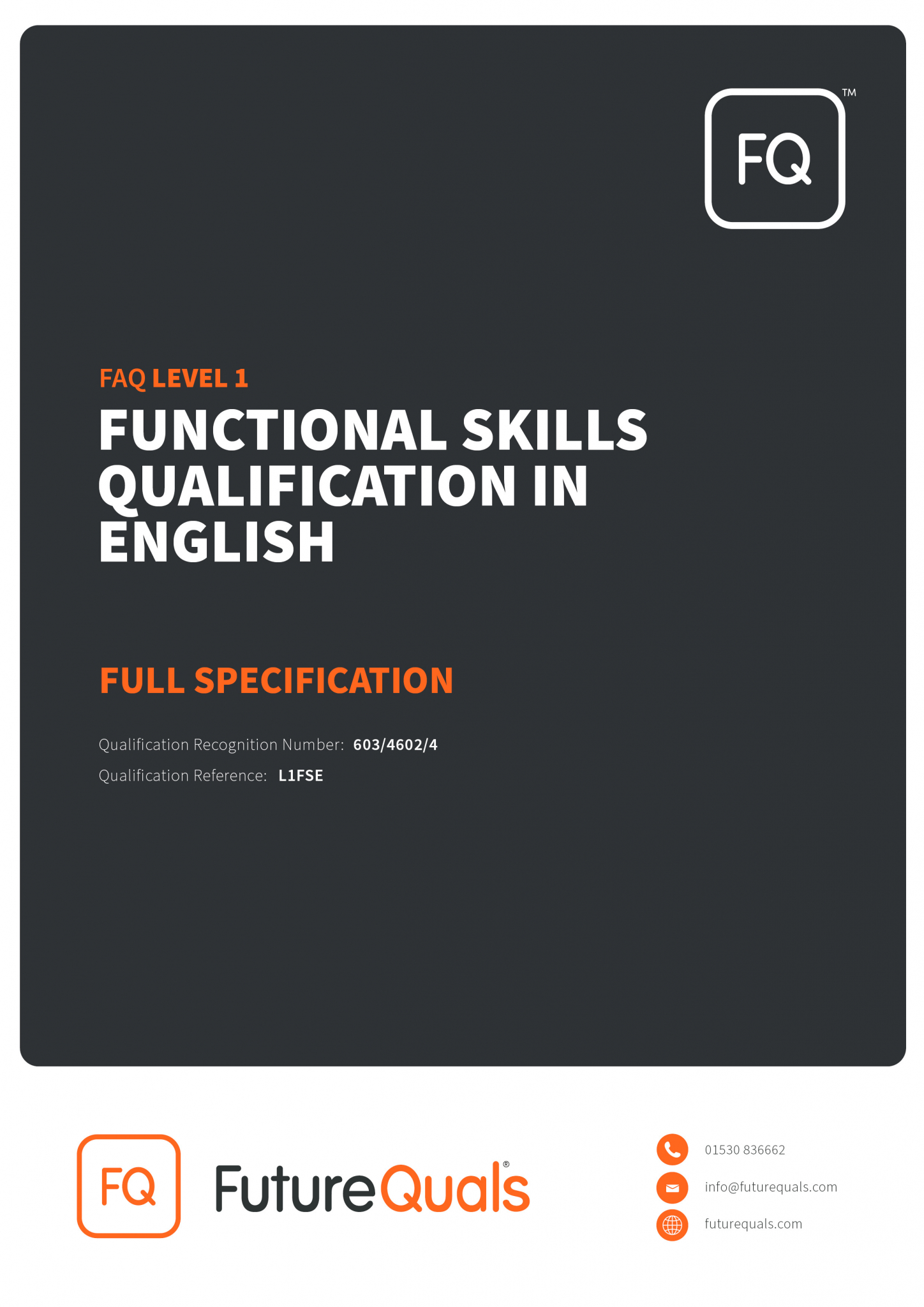 FAQ Level 1 Functional Skills Qualification in English (Reform ...